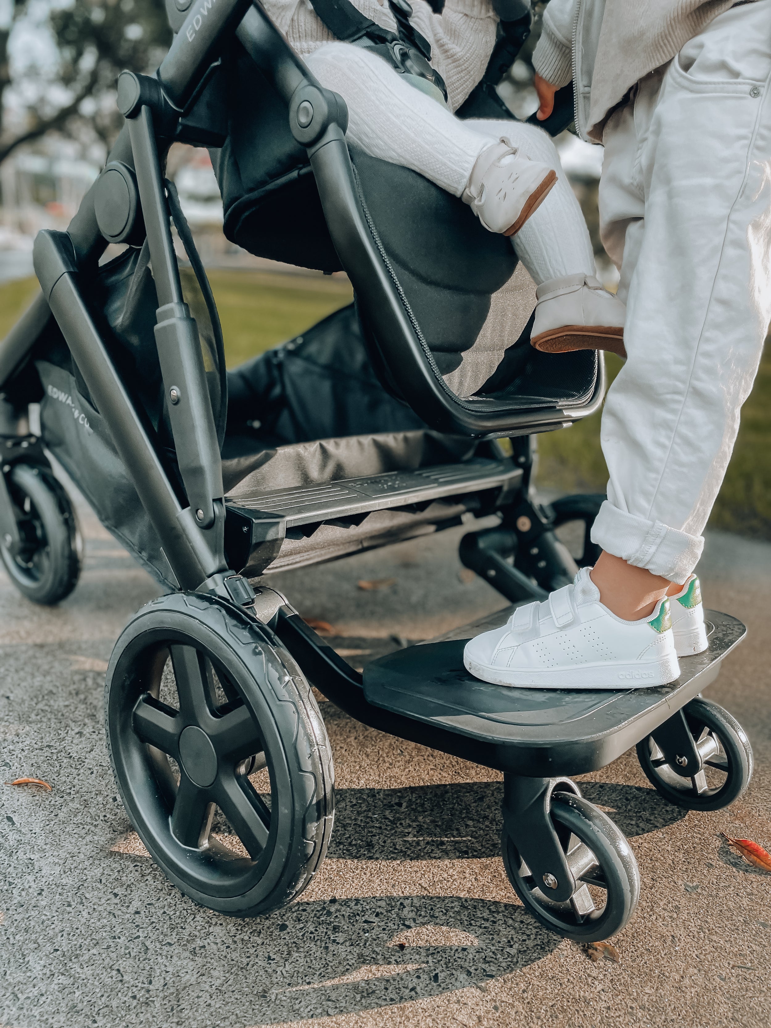 Add the Edwards and Co Stroller Board to your pram